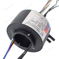 China 40mm Through Hole Slip Ring 6 Circuits 10A Power and Signal for Industrial Rotary Systems for sale