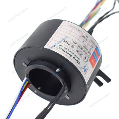 China 40mm Through Hole Slip Ring 6 Circuits 10A Power and Signal for Industrial Rotary Systems for sale