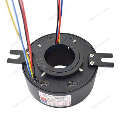 China Industrial Long Life Slip Ring 38mm Hollow Shaft 10A 380V for Robotic Arms for sale