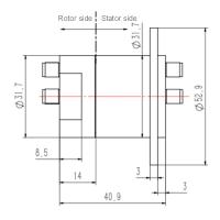 China 2 Channels RF Rotary Joint with Frequency Range DC-4.5GHz for Radar Antanna for sale