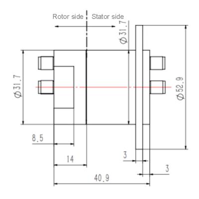 China 2 Channels RF Rotary Joint with Frequency Range DC-4.5GHz for Radar Antanna for sale