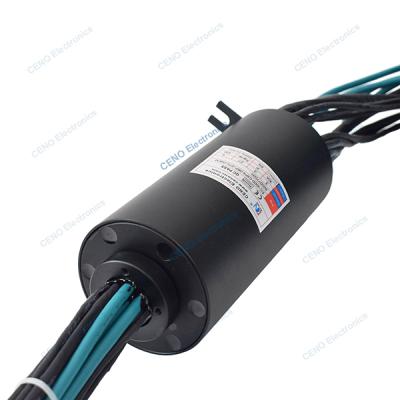 China Low Temperature Ethernet Slip Ring 3x30A 4x100M RS232 RS422 -40°C to +60°C for sale