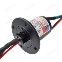 China 1000M Gigabit Ethernet Slip Ring 2 Circuits 13A Power Flange Mount for Industrial Automation for sale