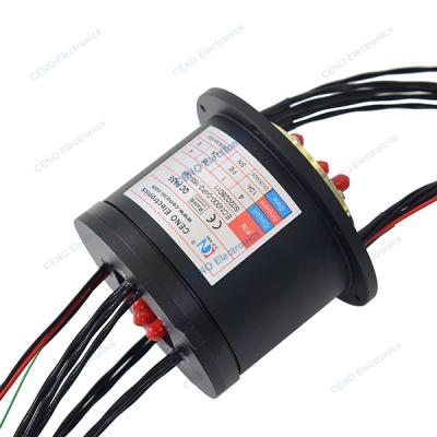 China 4 Channel RF Rotary Joint with Electric Power Slip Ring -40°C to +85°C 90mm Diameter for sale