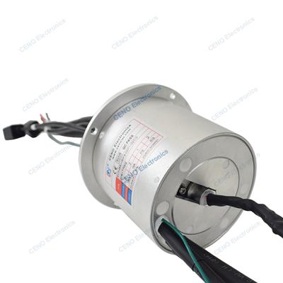 China Low Temperature Waterproof Slip Ring IP65 5 Circuits 16A 2 Ethernet Signals 1000Mbps for sale