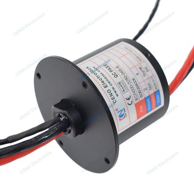 China CENO CANBUS Slip Ring 2 Circuits 50A Electric Power Signal Rotary Joint for Automobile Machine for sale