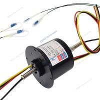 China Integrated Power and FORJ Slip Ring 3 Circuits 20A 2 Fiber Optic Channels IP65 for sale