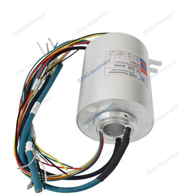 China Ethernet Slip Ring combine Electric Power & Encoder Signal for Industry Robot for sale