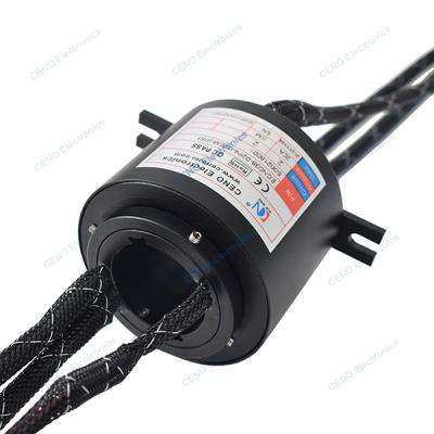 China Low Temperature Slip Ring 38mm Through Hole 2 Power 2 Ethernet IP51 for Industry for sale