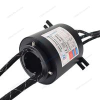 China Low Temperature Slip Ring 38mm Through Hole 2 Circuits 20A with Ethernet IP54 for sale