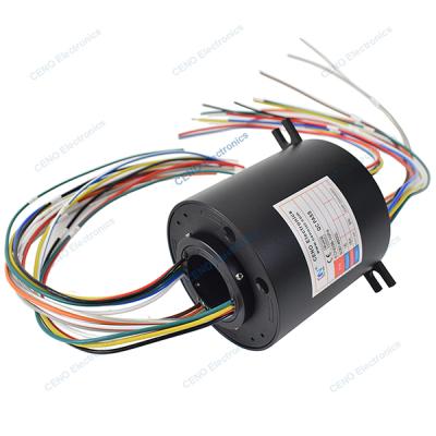 China Electric Power Slip Ring Through Hole 38mm 16 Circuits 16A for Industrial Robots for sale