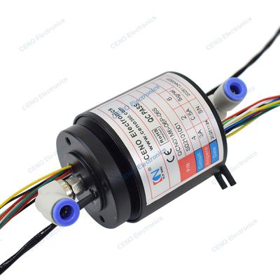 China Integrated Power IO Signal and Pneumatic Rotary Union 1 Channel Air 1.0MPa for sale