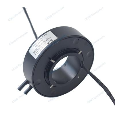 China Signal Pancake Slip Ring Through Hole 45mm 4 Circuits 0.5A Custom Thickness for sale