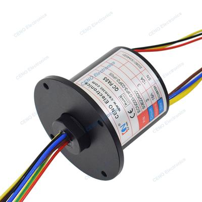China Flange Waterproof Slip Ring IP65 6 Circuits Electric Power for Industrial Systems for sale