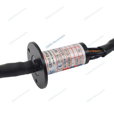China HDMI Capsule Slip Ring 16mm OD with Power Ethernet USB 2A 24V for sale