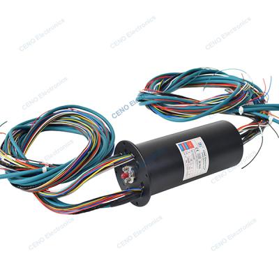 China Integrate RF Slip Ring with Encoder Ethernet Signal and Radio Frequency Rotary Joint for sale