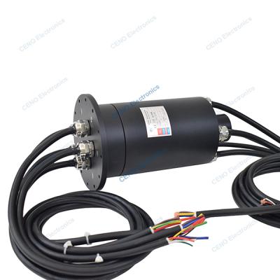 China Waterproof Slip Ring IP65 12 Circuits 25A Power and PT100 Signal for Harsh Environments for sale