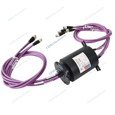 China Low Temperature Industrial Slip Ring 16 Circuits 5A Flange Design for Robotic Arm -30°C to 80°C for sale