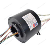 China 50mm Through Hole Slip Ring 300rpm Precious Metal Contact for Robotic Arm for sale
