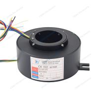 China Through Hole Slip Ring 50mm Inner Diameter PT100 Signal 300rpm Operating Speed for Robotic Arm for sale