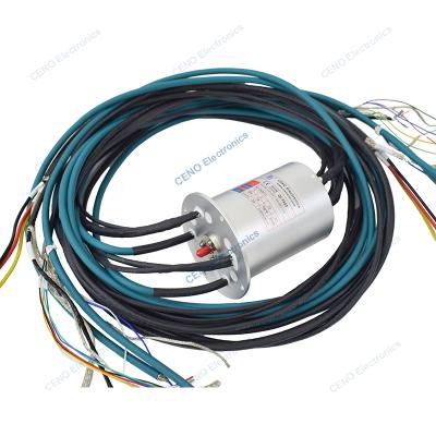 China Integrated Ethernet Signal and RF Rotary Joint 76mm Diameter -40°C to 80°C for sale