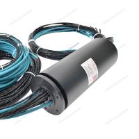 China Integrated Power Ethernet Pneumatic Rotary Union 6x50A 1xAir 1000Mbps for sale