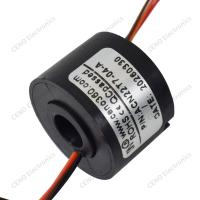 China Compact Through-Bore Slip Ring 7mm Bore 22mm OD 4 Circuits Precious Metal Contacts for sale