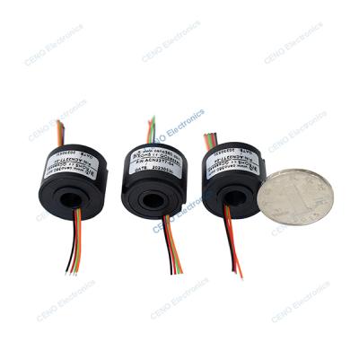 China Mini Capsule Slip Ring 4 Circuits 1A 7mm Through Hole Rotary Electrical Interface for sale