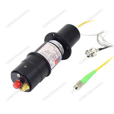 China Opto-Electric Hybrid Slip Ring 1 Fiber 1 RF Coax 360° Rotation 6000 rpm for sale