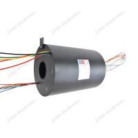 China Large Through-Bore Slip Ring with Matte Aluminum Housing for sale