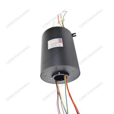 China Large Through-Bore Slip Ring with Matte Aluminum Housing for sale