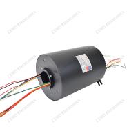 China Large Through-Bore Slip Ring with Matte Aluminum Housing for sale