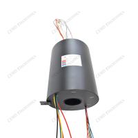 China Large Through-Bore Slip Ring with Matte Aluminum Housing for sale