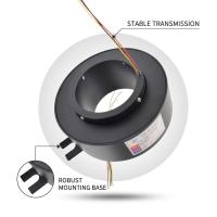 China Customizable Compact Through Hole Slip Ring 25mm Bore Integrated Signal Current for Packaging Automation for sale