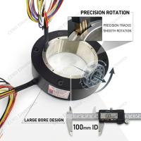 China Customizable Compact Through Hole Slip Ring 25mm Bore Integrated Signal Current for Packaging Automation for sale