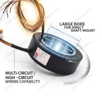 China Customizable Compact Through Hole Slip Ring 25mm Bore Integrated Signal Current for Packaging Automation for sale