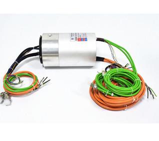 China Gigabit Ethernet Slip Ring with RJ45 Connector and 3 Air Channels for Filling Machines - 1000Mbps Speed, 380V Rating for sale