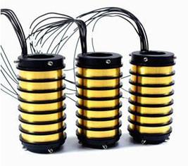 China 500 Million Rotation Long-Life Slip Ring 38mm Through Hole 16 Circuits 5000RPM for Braiding Machines for sale