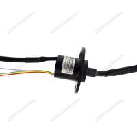 China Compact Flange-Mounted Capsule Slip Ring for sale