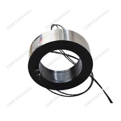 China 260mm Large-Bore Through-Hole Slip Ring with IP65 & Aviation Connectors for sale