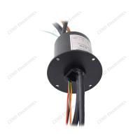 China Flange Mount Hybrid Slip Ring for HDMI and Gigabit Ethernet Rotary Transmission for sale