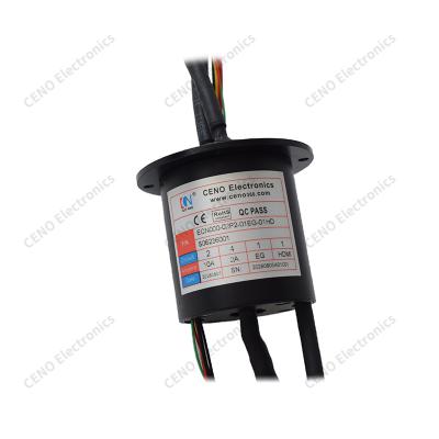 China Flange Mount Hybrid Slip Ring for HDMI and Gigabit Ethernet Rotary Transmission for sale