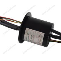China Flange Mount Hybrid Slip Ring for HDMI and Gigabit Ethernet Rotary Transmission for sale