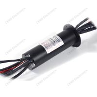 China Flange Mount Hybrid Slip Ring with 30A Power and Fiber Optic Transmission for sale
