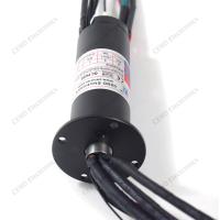 China Flange Mount Hybrid Slip Ring with 30A Power and Fiber Optic Transmission for sale