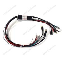 China Flange Mount Hybrid Slip Ring with 30A Power and Fiber Optic Transmission for sale