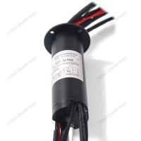 China Flange Mount Hybrid Slip Ring with 30A Power and Fiber Optic Transmission for sale