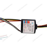 China Compact Solid Shaft Slip Ring with 20A Power and Signal Channels for sale