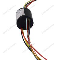 China Compact Solid Shaft Slip Ring with 20A Power and Signal Channels for sale