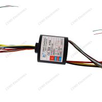 China Compact Solid Shaft Slip Ring with 20A Power and Signal Channels for sale